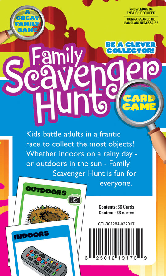 Family Scavenger Hunt Card Game — Outset Media