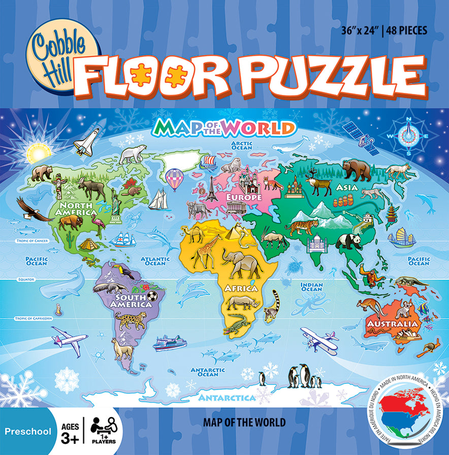 Map of the World (Floor 48pc) — Outset Media