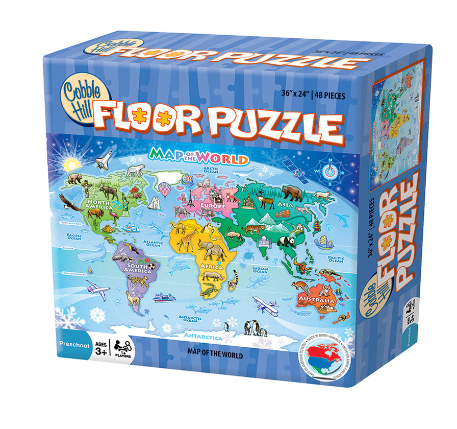 Map of the World (Floor 48pc) — Outset Media