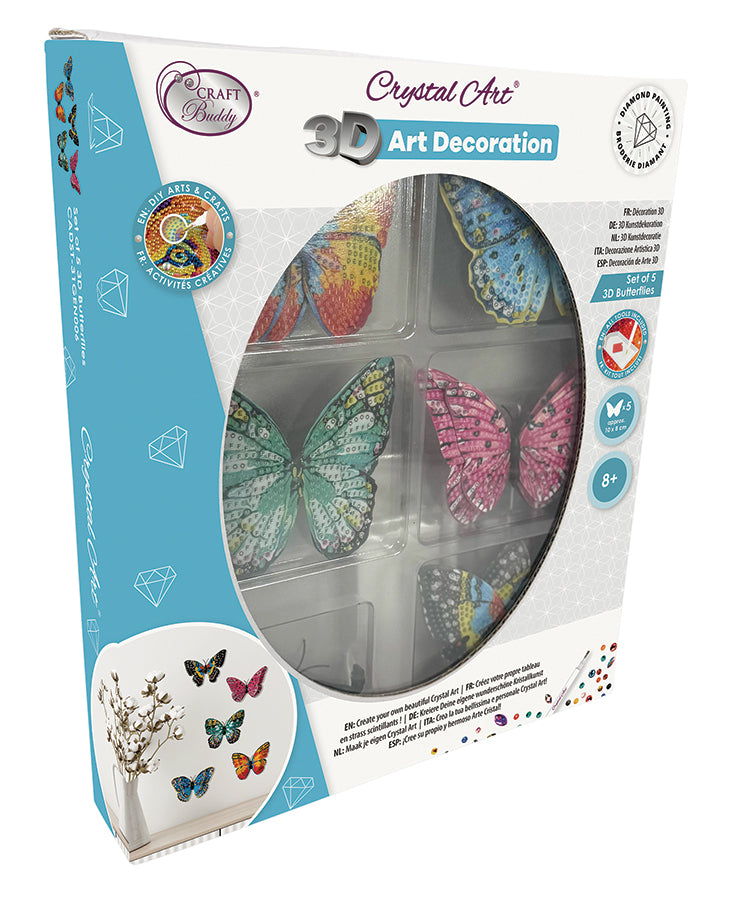 Kit déco CA : Papillons 3D (lot de 5) — Outset Media