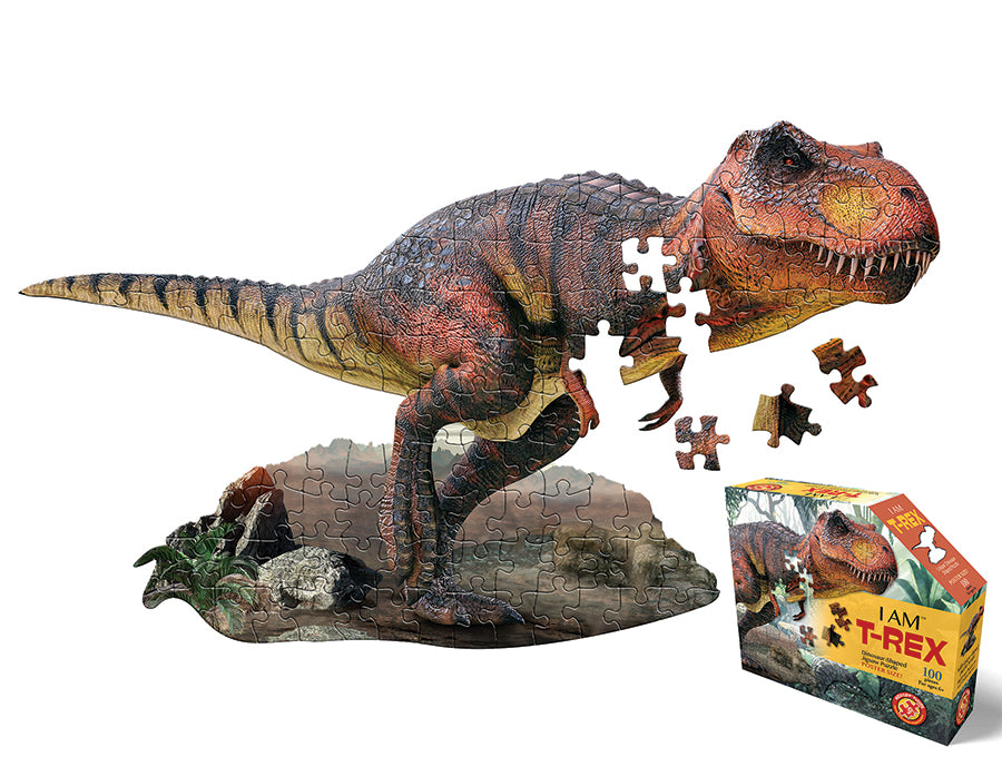 I AM T-Rex (100 pc) Madd Capp Shaped Puzzle - Distributed by Outset ...