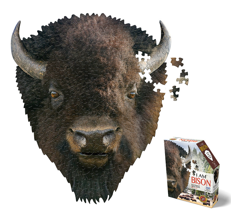 I AM Bison (300 pc) Madd Capp Shaped Puzzle - Distributed by Outset — Outset Media