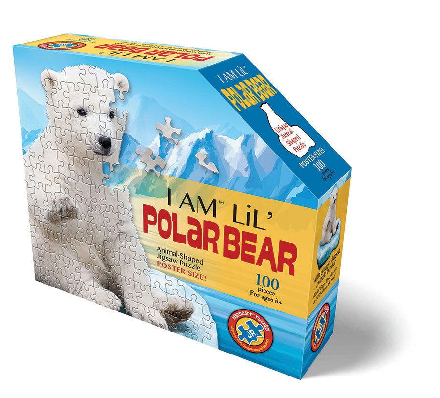 I AM Lil' Polar Bear (100 pc) Madd Capp Shaped Puzzle - Distributed by ...