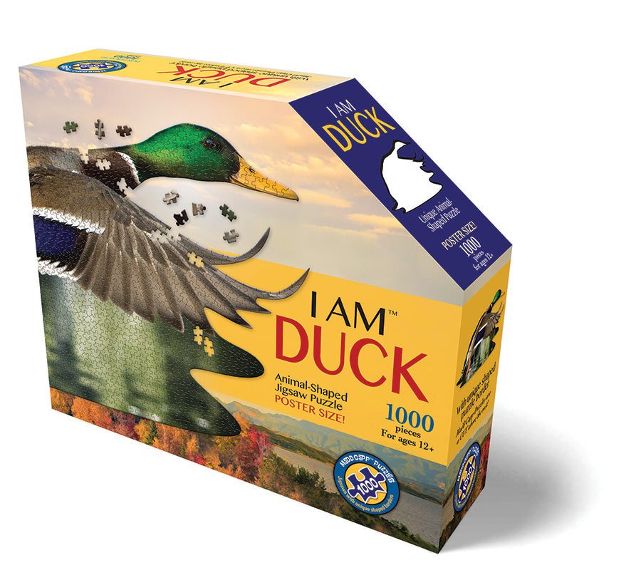 I AM Duck (1000 pc) Madd Capp Shaped Puzzle - Distributed by Outset ...